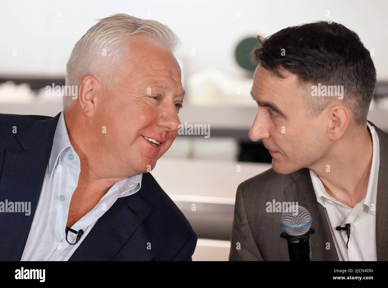 Press conference on the opening of McDonald's restaurants under the new ...