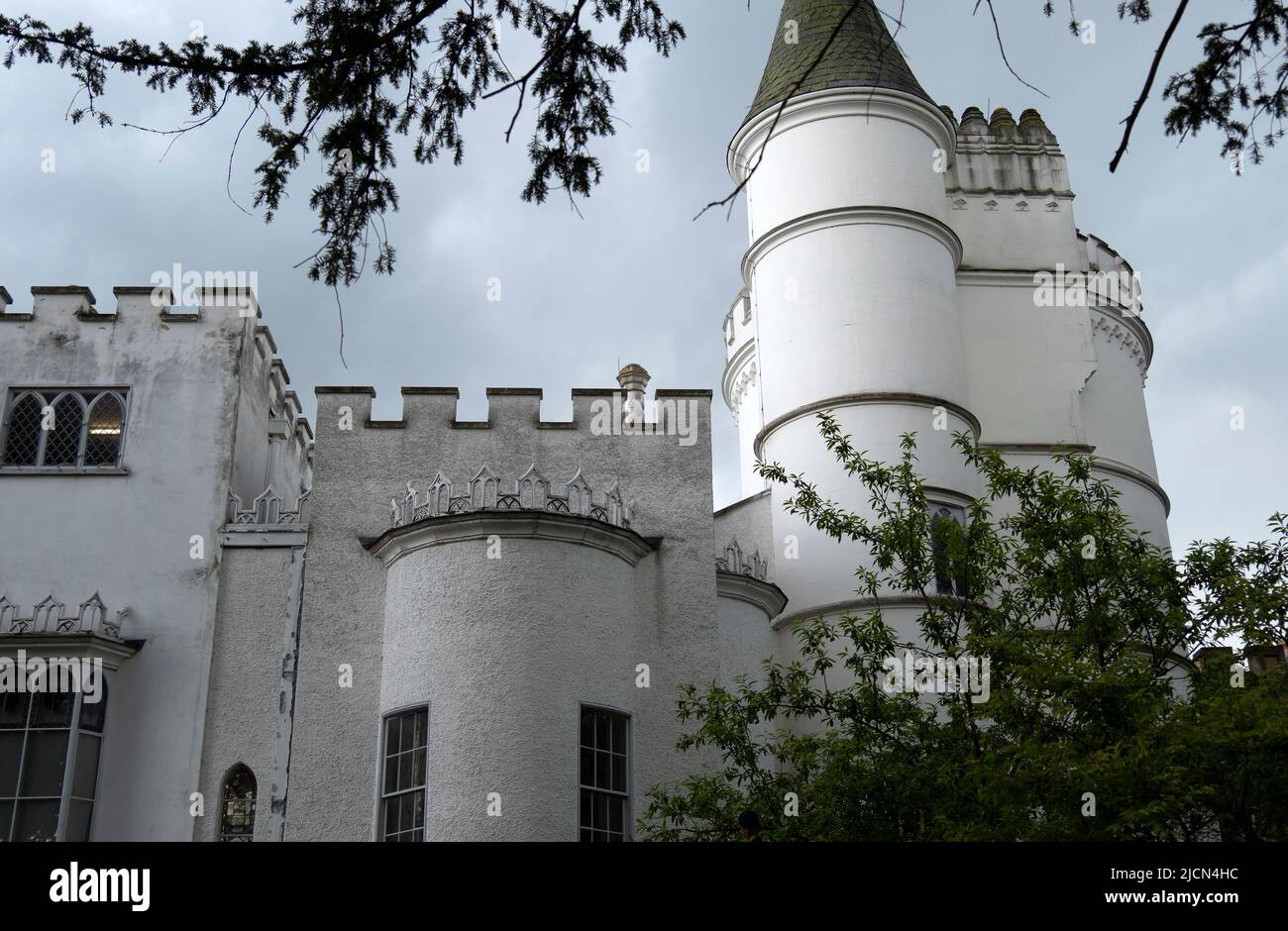 Amazing Strawberry hill Gothic style house,London,UK Stock Photo - Alamy