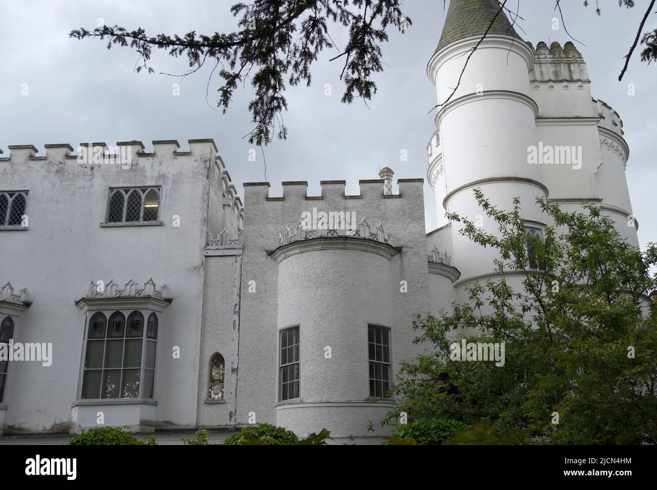 Amazing Strawberry hill Gothic style house,London,UK Stock Photo - Alamy