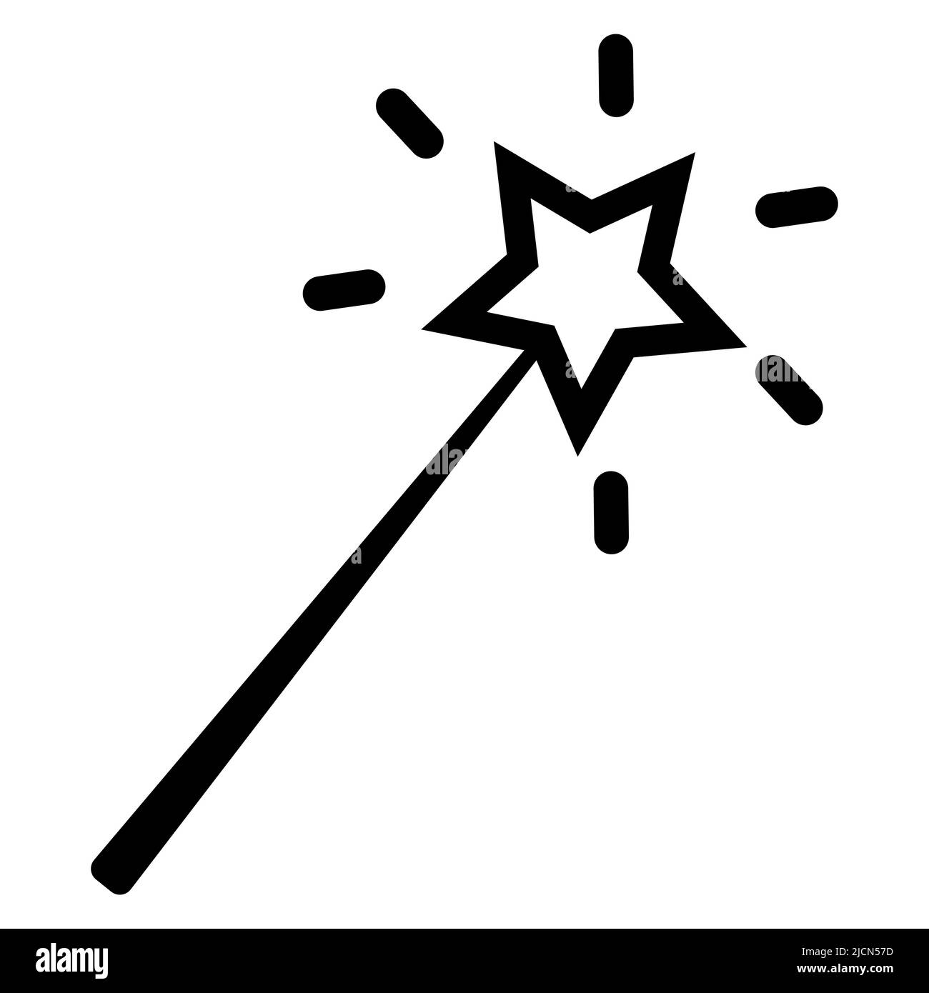 Editable vector clipart of the magic wand. EPS10 Stock Vector Image ...