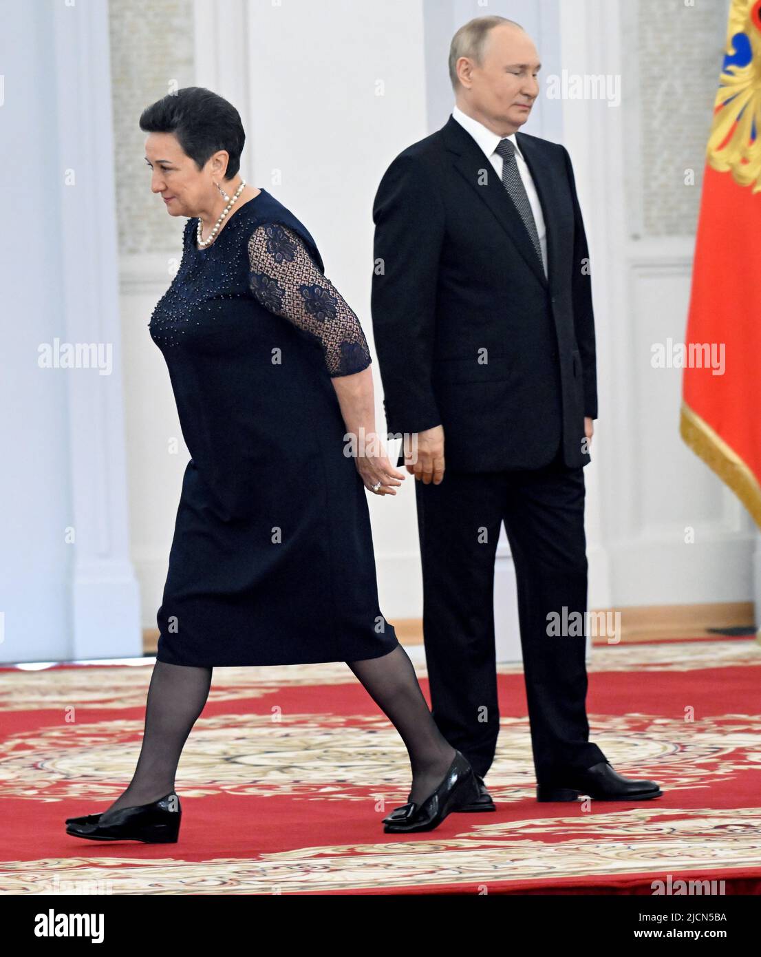 The ceremony of presenting the medals of the Hero of Labor and the ...