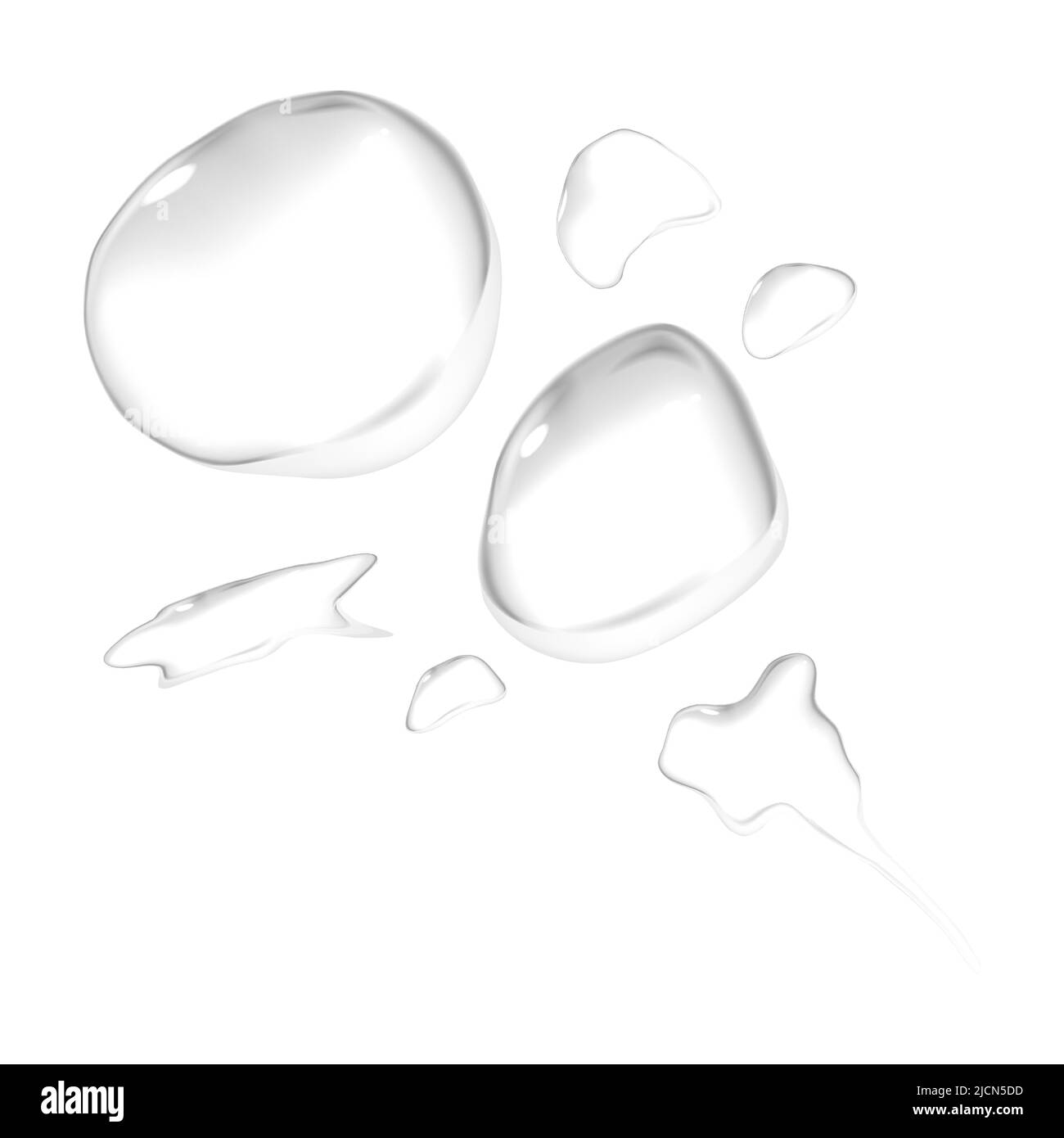 Editable vector clipart of the transparent abstract water drops. EPS10 ...