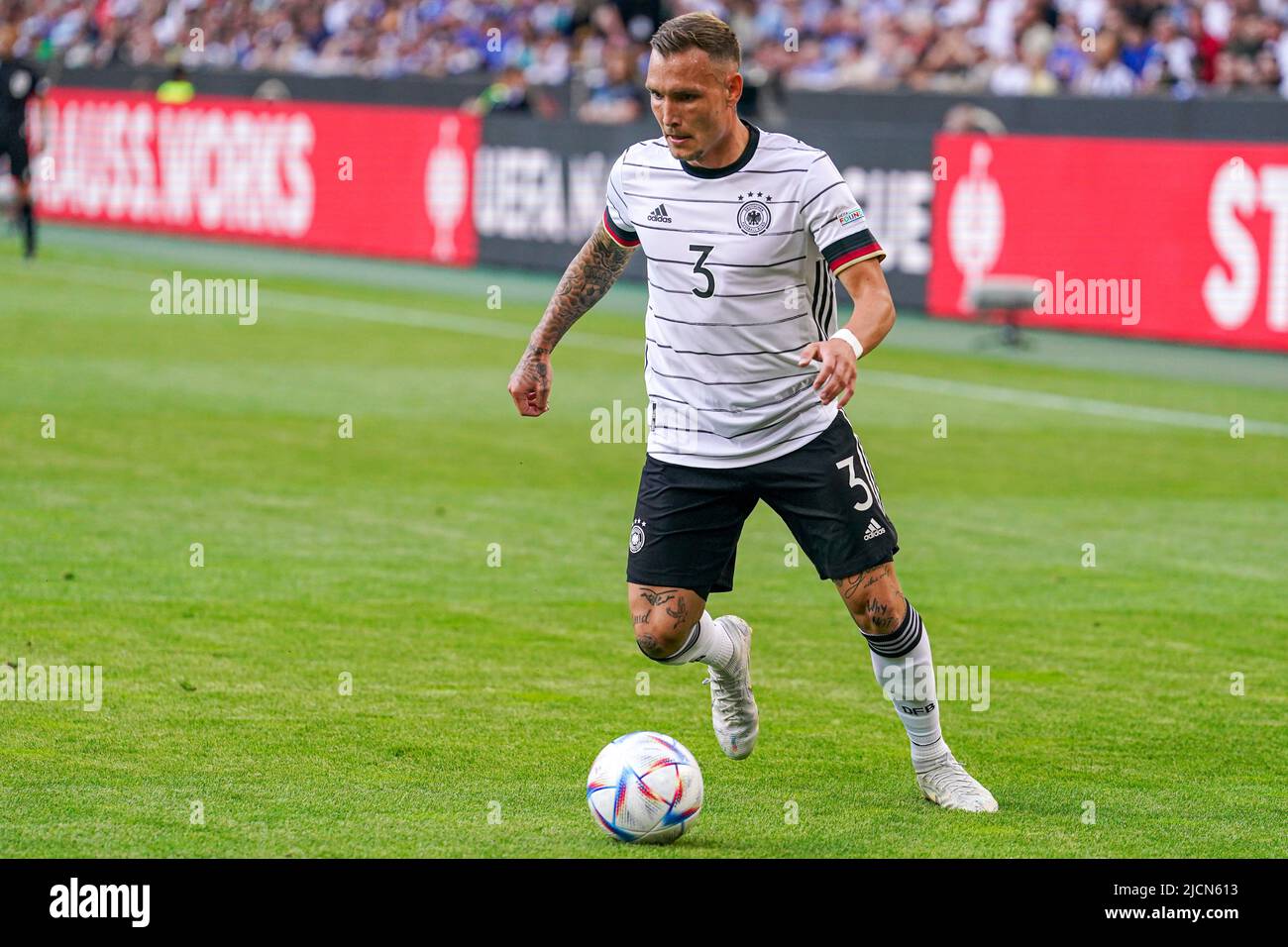 MöNCHENGLADBACH, GERMANY - JUNE 14: David Raum of Germany during the ...