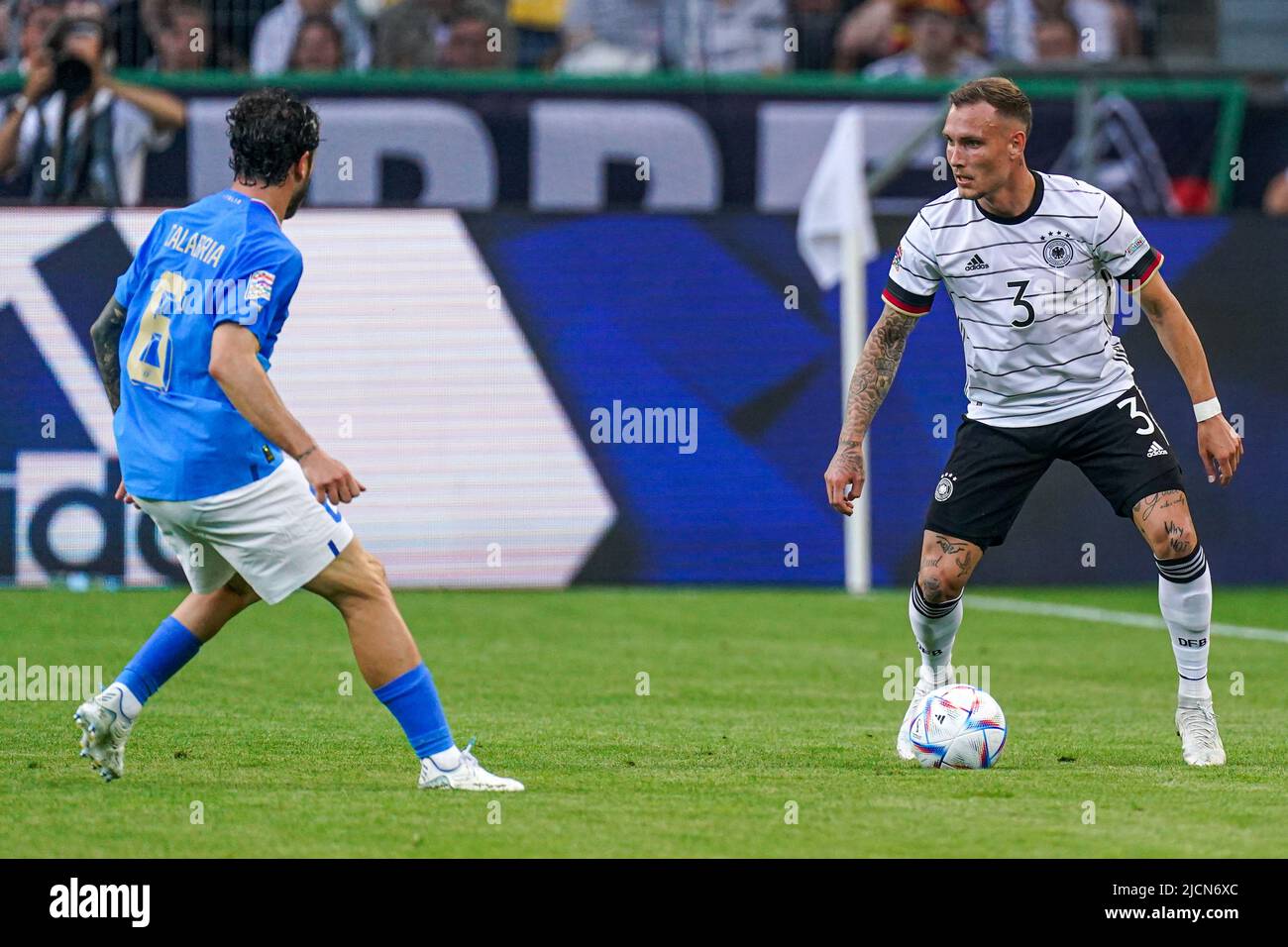 MöNCHENGLADBACH, GERMANY - JUNE 14: David Raum of Germany during the ...