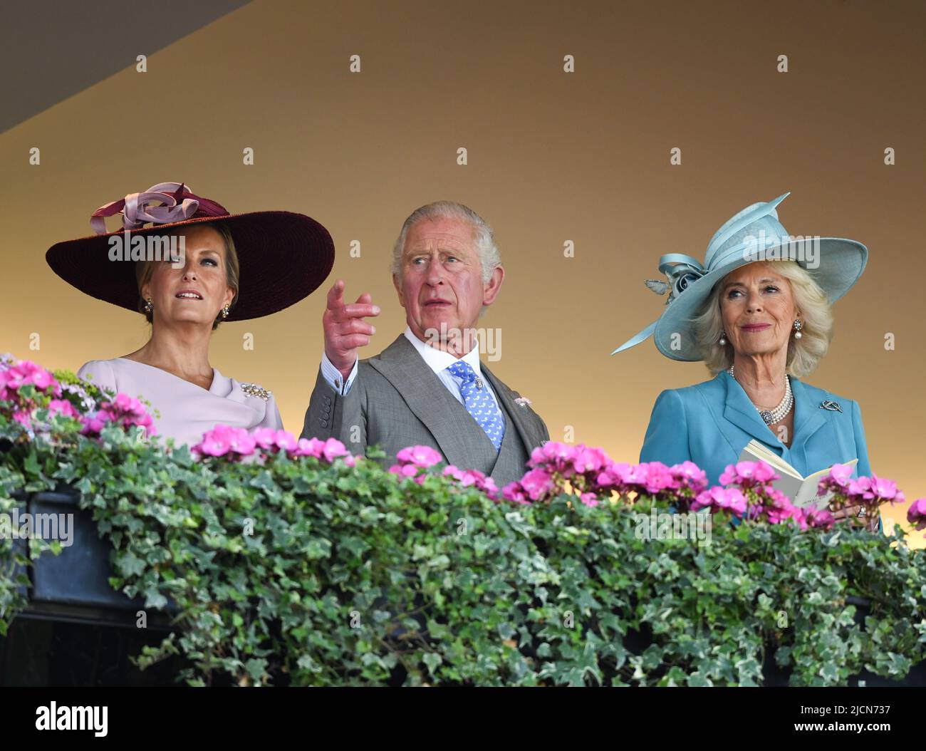 June 14th, 2022. Ascot, UK The Countess of Wessex, Prince Charles, the ...