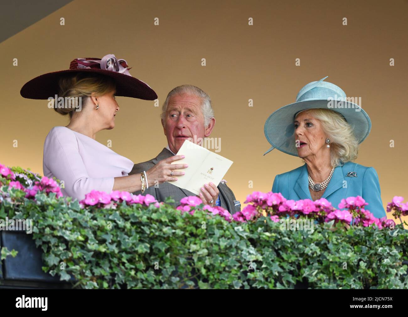 June 14th, 2022. Ascot, UK The Countess of Wessex, Prince Charles, the ...