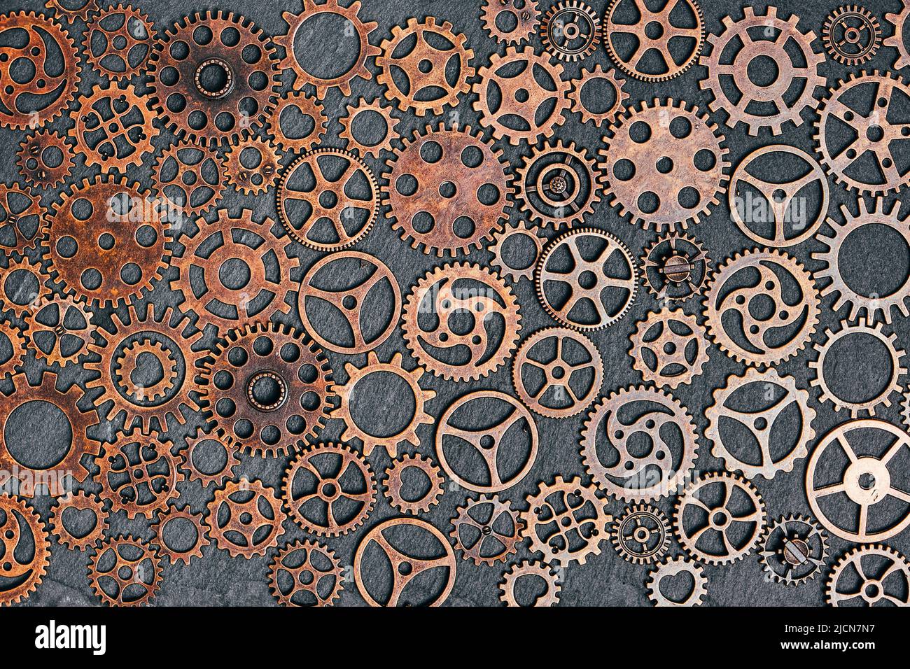 Abstract background with old rusty gears gray background Stock Photo ...