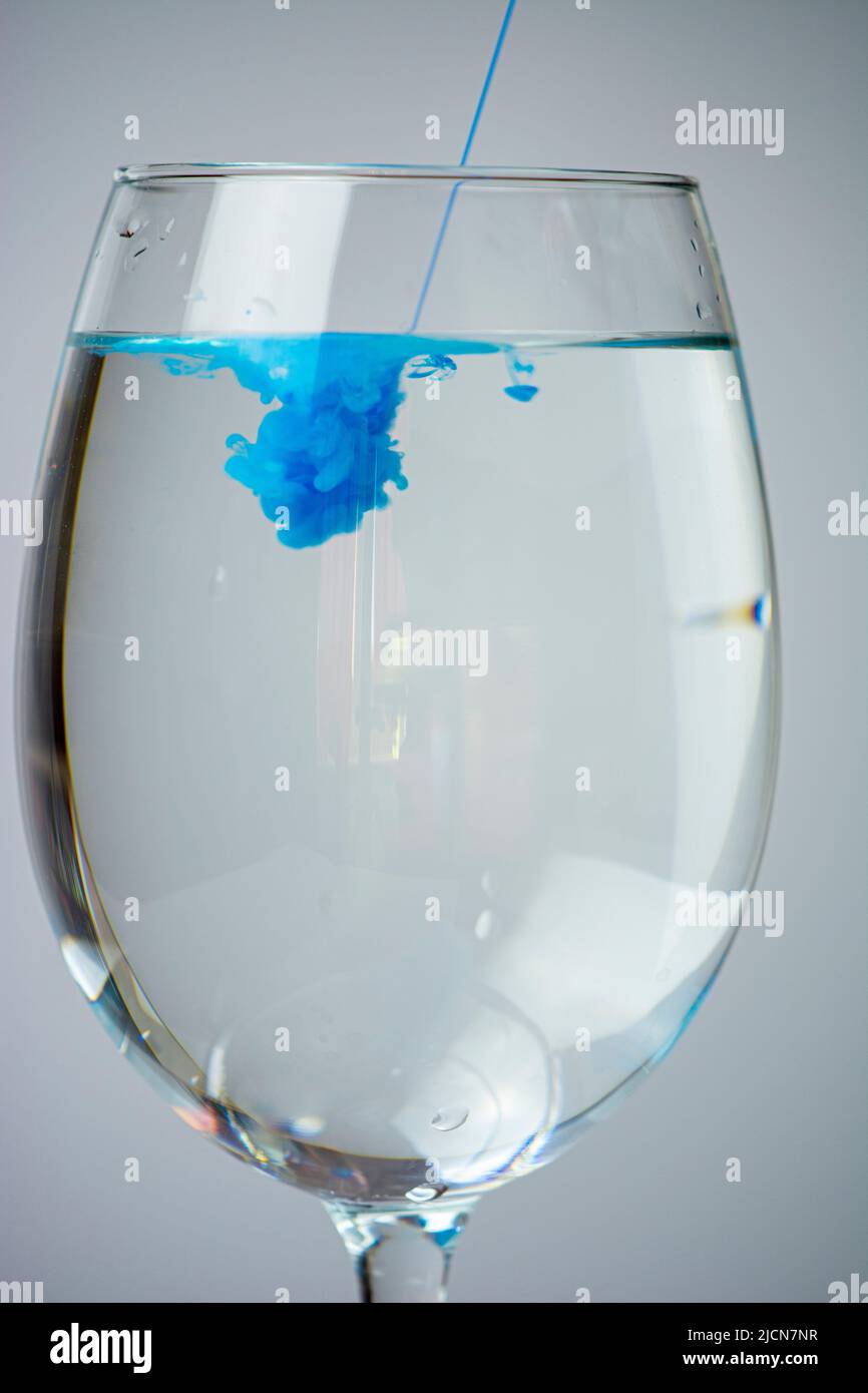 The color in the water glass, very beautiful image Stock Photo - Alamy