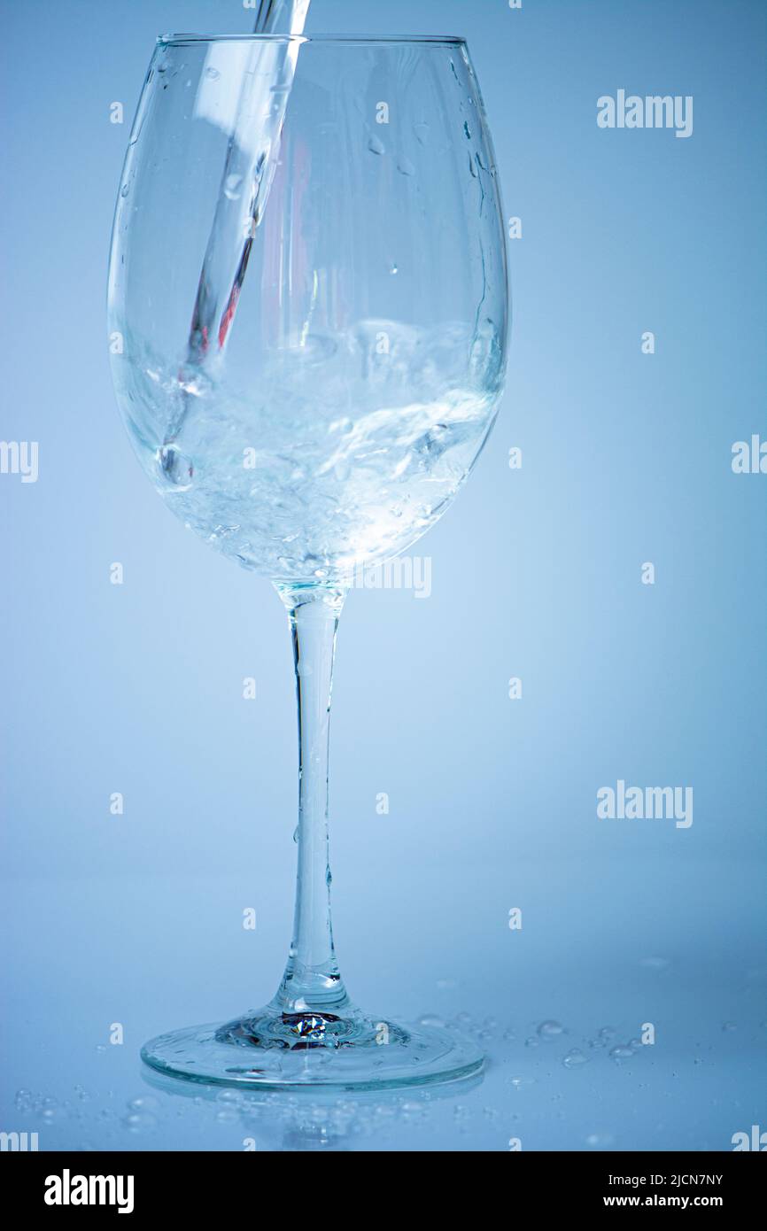 The color in the water glass, very beautiful image Stock Photo - Alamy