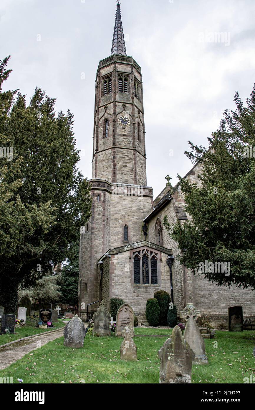 All Saints church Newborough Staffordshire Stock Photo - Alamy