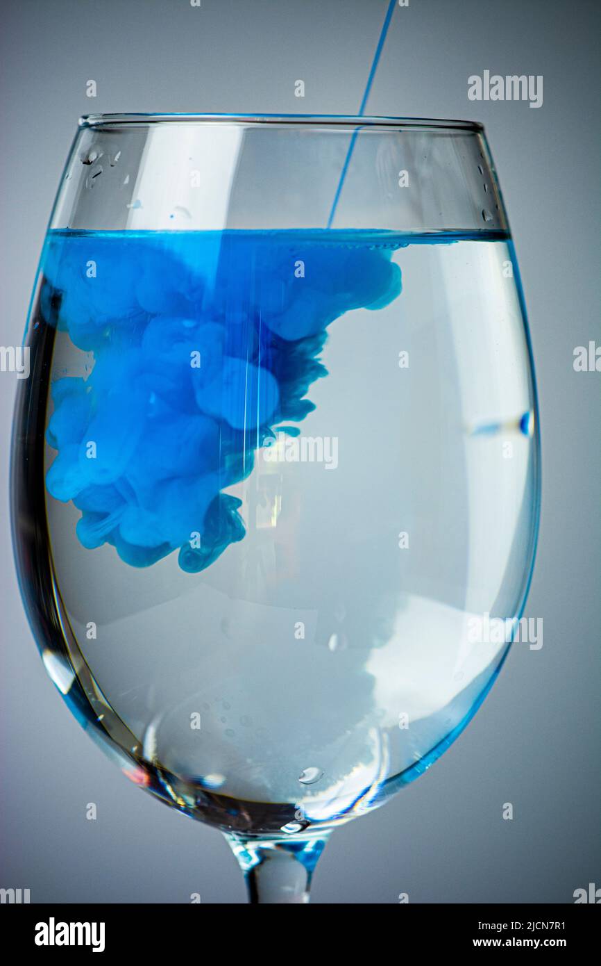 The color in the water glass, very beautiful image Stock Photo - Alamy