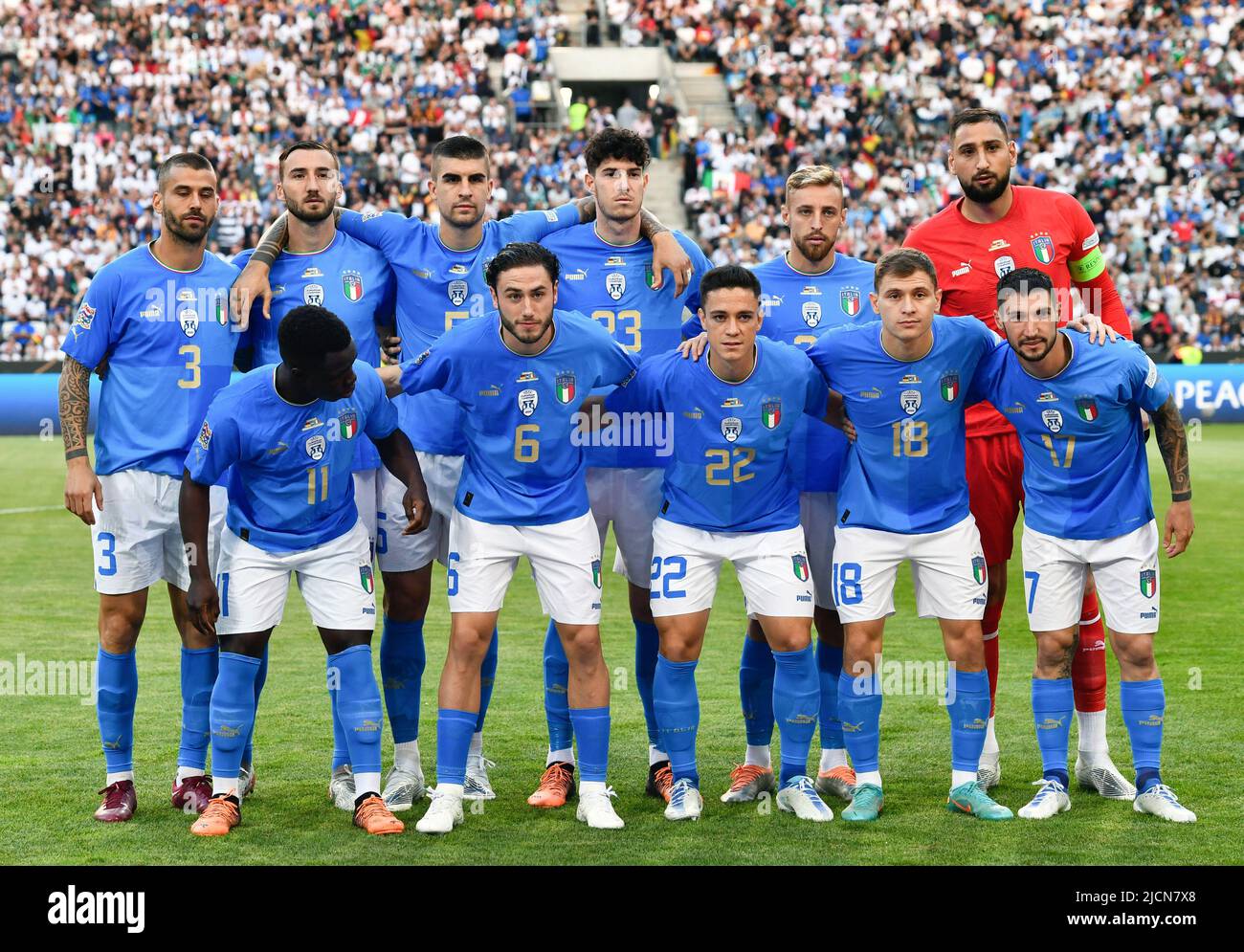 14 June 2022, North Rhine-Westphalia, Mönchengladbach: Soccer: Nations ...
