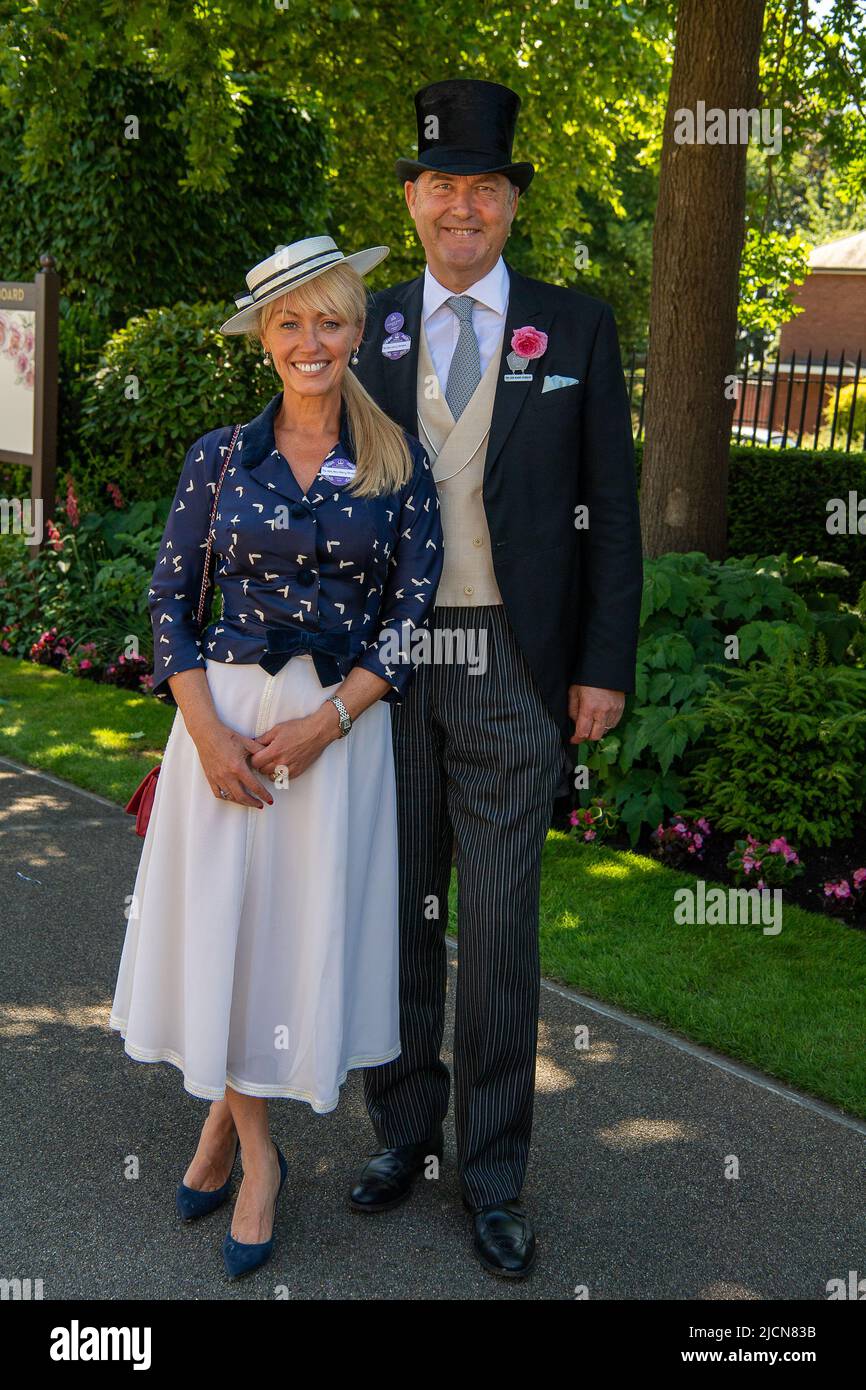 Ascot, Berkshire, UK. 14th June, 2022. Racing trainer Harry Herbert and ...