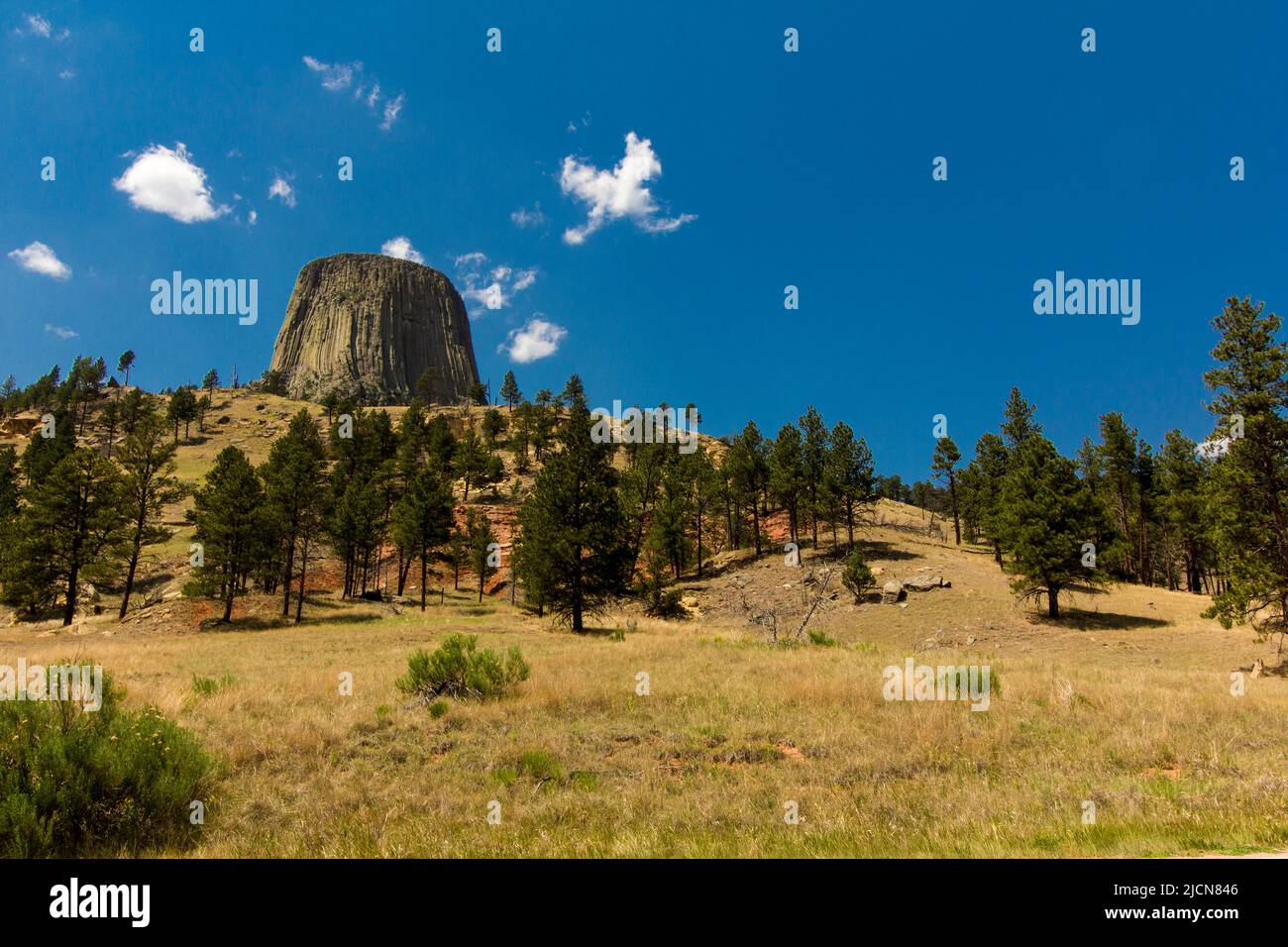 Devil's Tower National Monument, Wyoming Stock Photo - Alamy