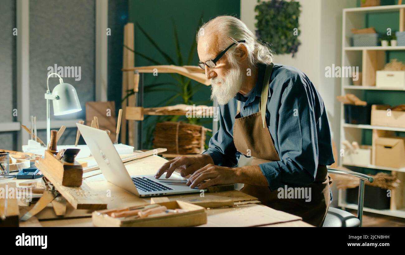 A Focused Carpenter Develops Layouts from Wood Models 3D Sketches Using ...