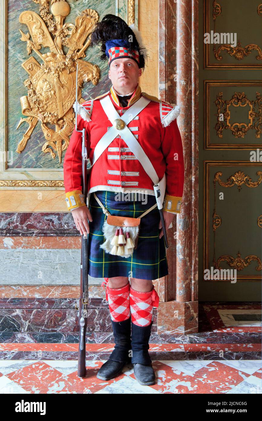 A sentry of the 92nd (Gordon Highlanders) Regiment of Foot at the ...
