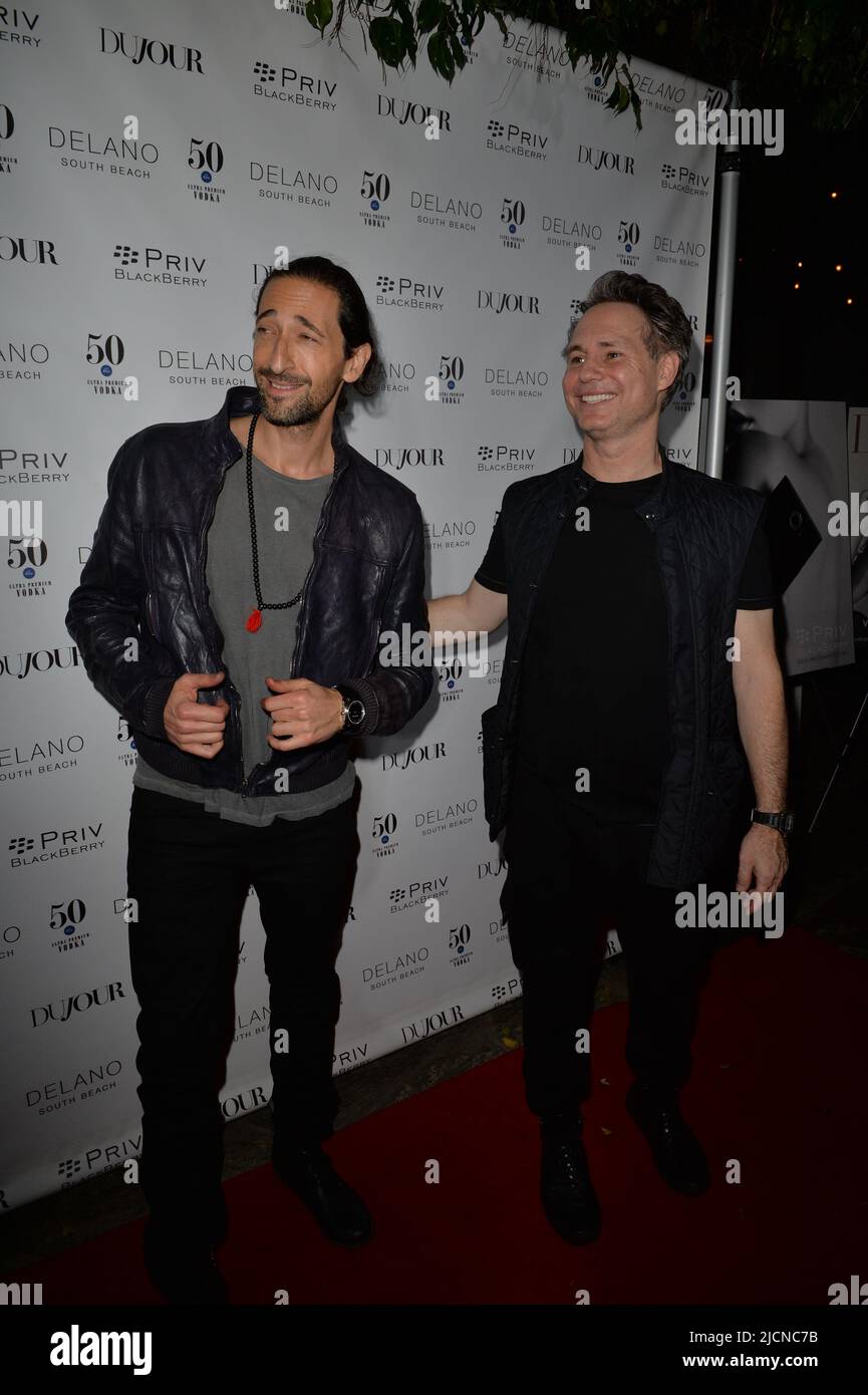MIAMI BEACH, FL - DECEMBER 01: Adrien Brody, Jason Binn attends DuJour ...