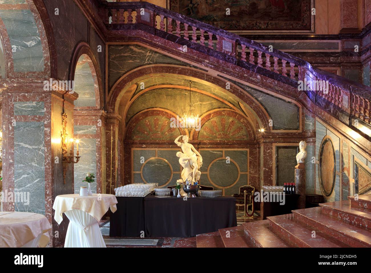 An ornate bar at the Duchess of Richmond's Ball inside the Egmont ...