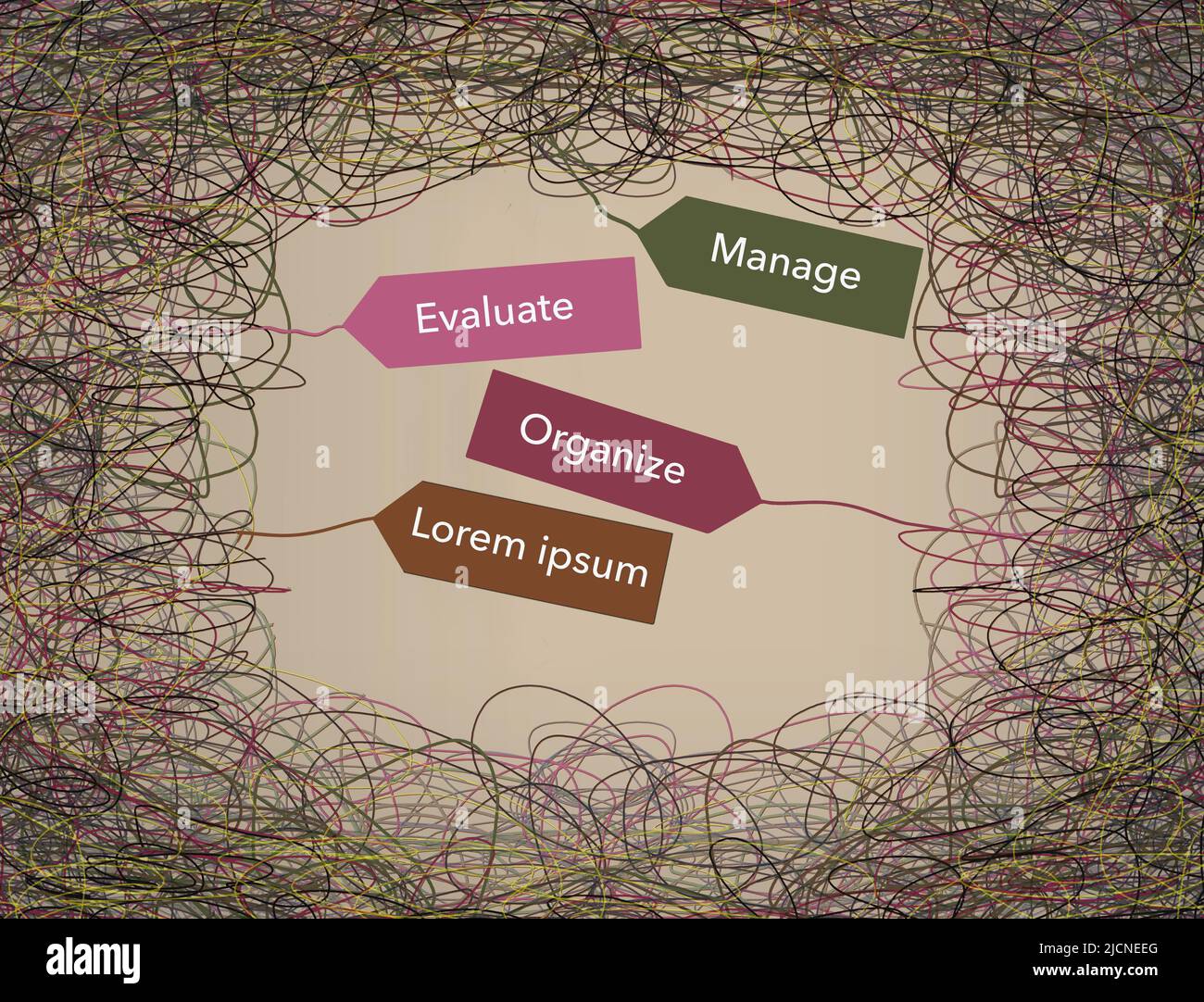 Chaos and order illustration hi-res stock photography and images - Alamy