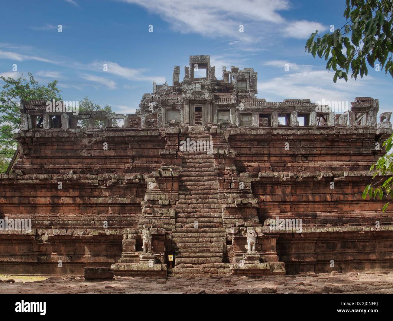 Some architectural details of the fabulous temple of Angkor Wat, the national symbol of Cambodia ...