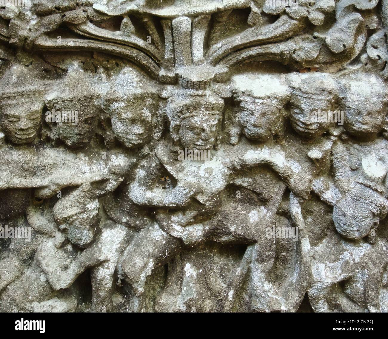 Some architectural details of the fabulous temple of Angkor Wat, the national symbol of Cambodia ...