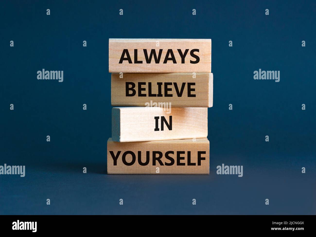 Always believe in yourself symbol. Concept words Always believe in ...