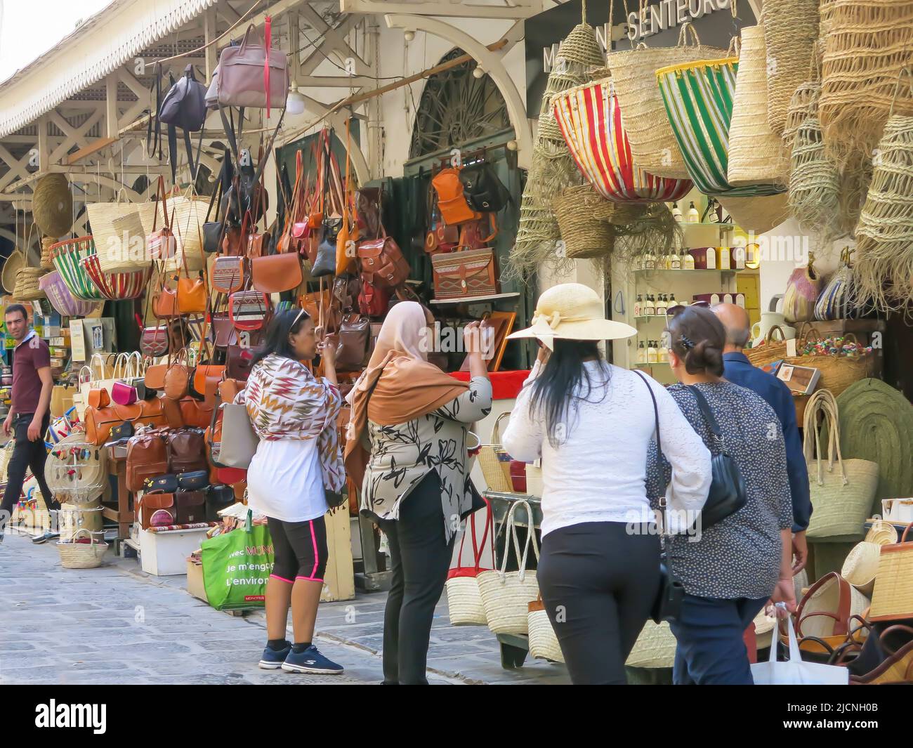 Street Scene - Open Store Fronts with Merchandize on Display Stock ...