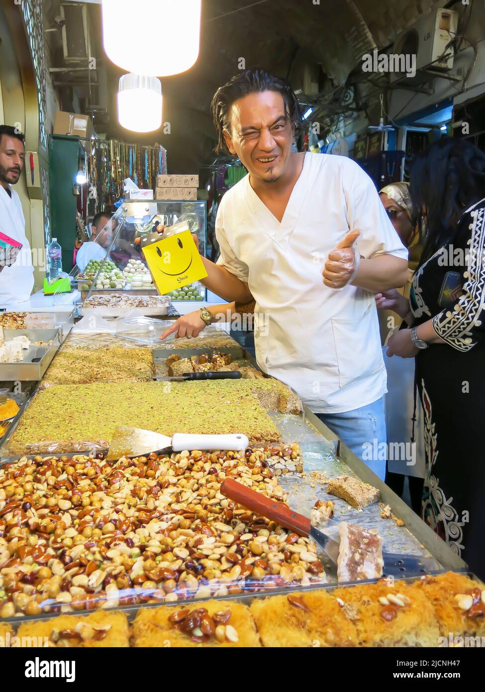 Candy / Confectionary Vendor Selling Sweets in the Medina Stock Photo ...