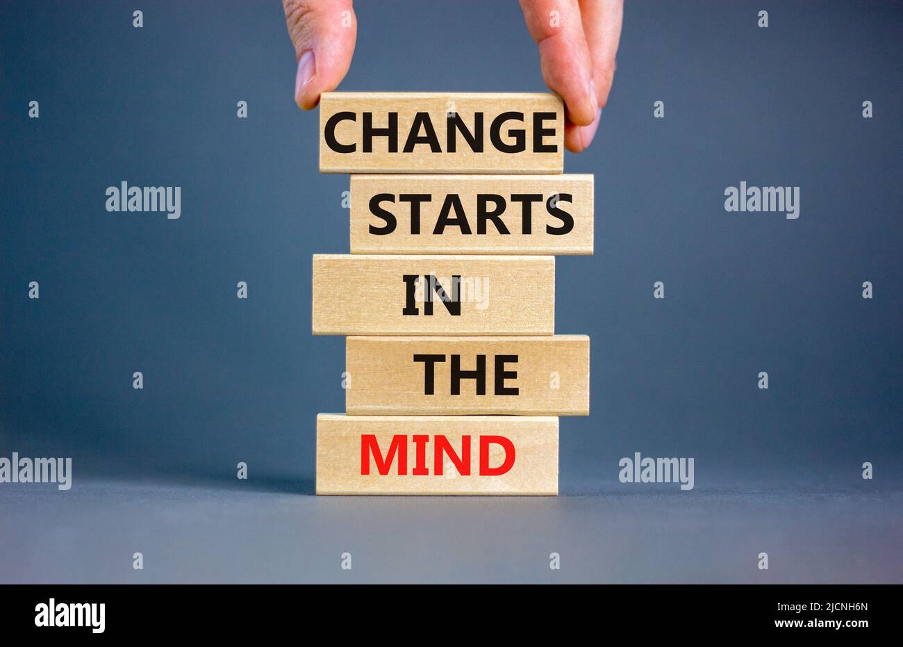 Change starts in the mind symbol. Concept words Change starts in the ...