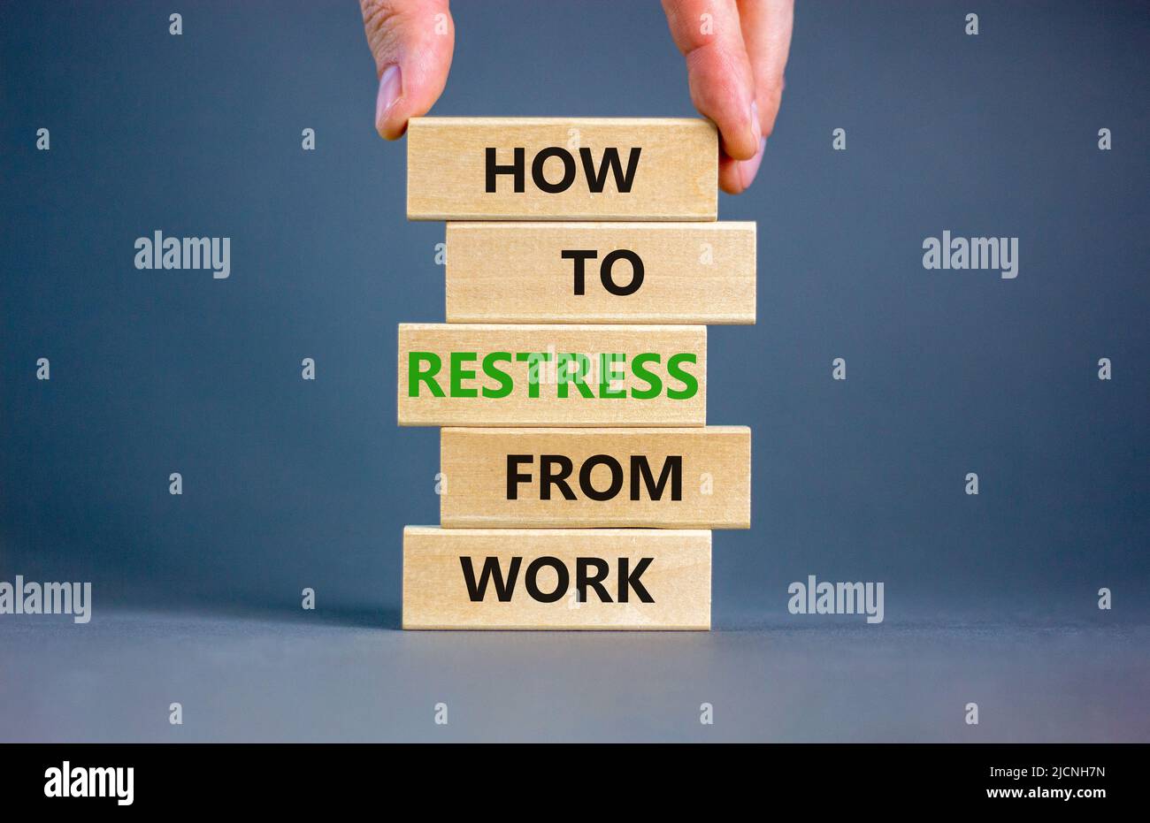 Restress from work symbol. Concept words How to restress from work on ...