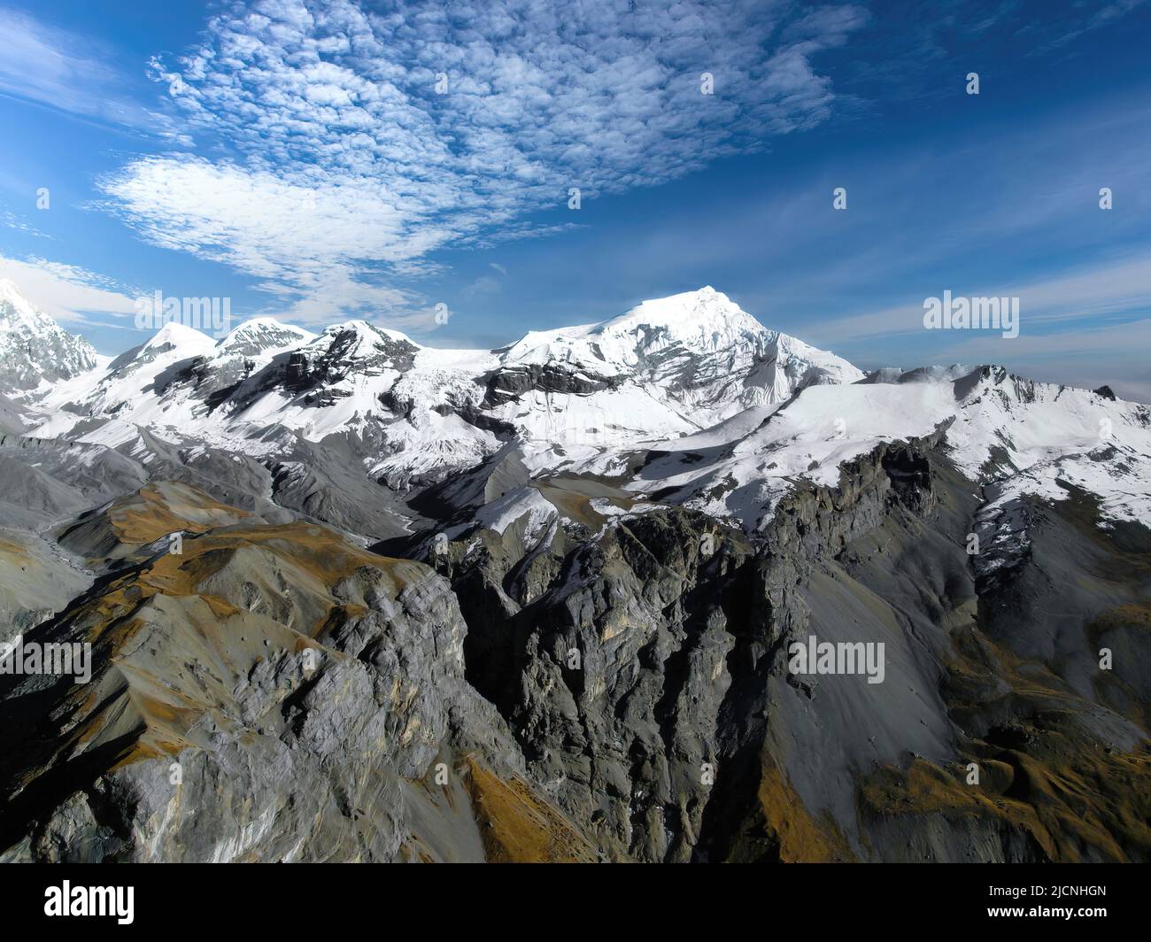 Yak Kharka (Annapurna Circuit Nepal) at 4000 meters altitude along one ...