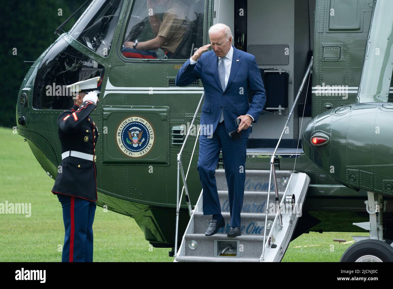President joe biden salutes hi-res stock photography and images - Alamy