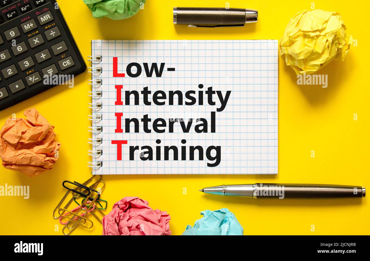 LIIT low-intensity interval training symbol. Concept words LIIT low ...