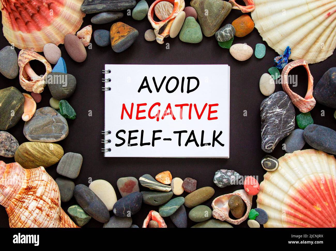 Avoid negative self-talk symbol. Concept words Avoid negative self-talk ...