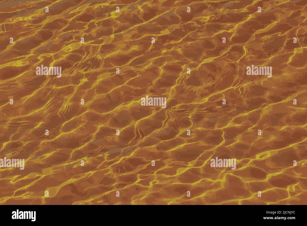 Realistic illustration of the reflection on the surface of the water in ...