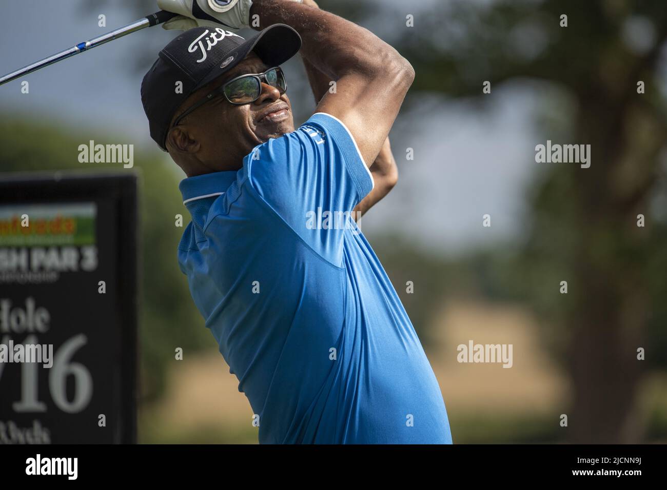 Farmfoods British Par 3 Pro Am Celebrity Golf Featuring: Kriss Akabusi ...