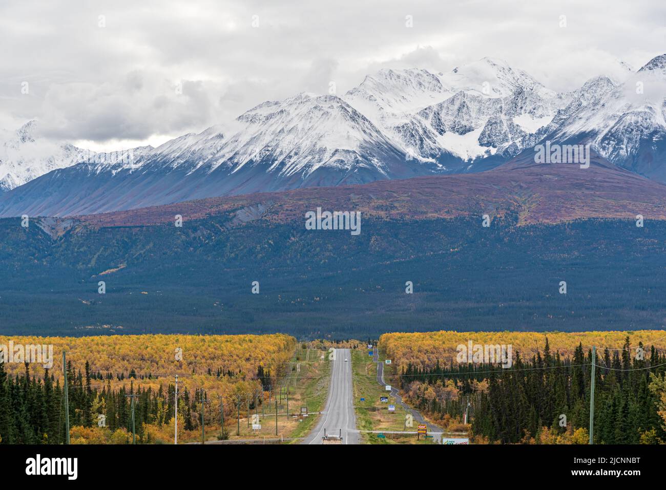 The remarkable, stunning, autumn, fall landscape of Yukon Territory in ...