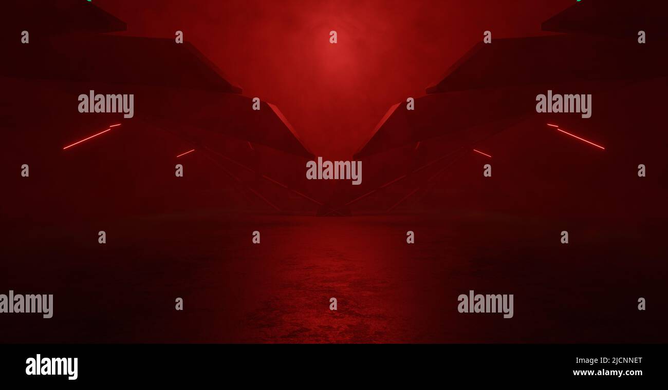 Fantasy Unknown Red Illustration Banner Background Wallpaper 3D ...