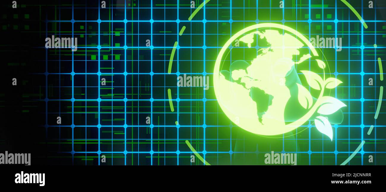 Nature Meet Technology. Green Energy Renewable and Sustainable ...