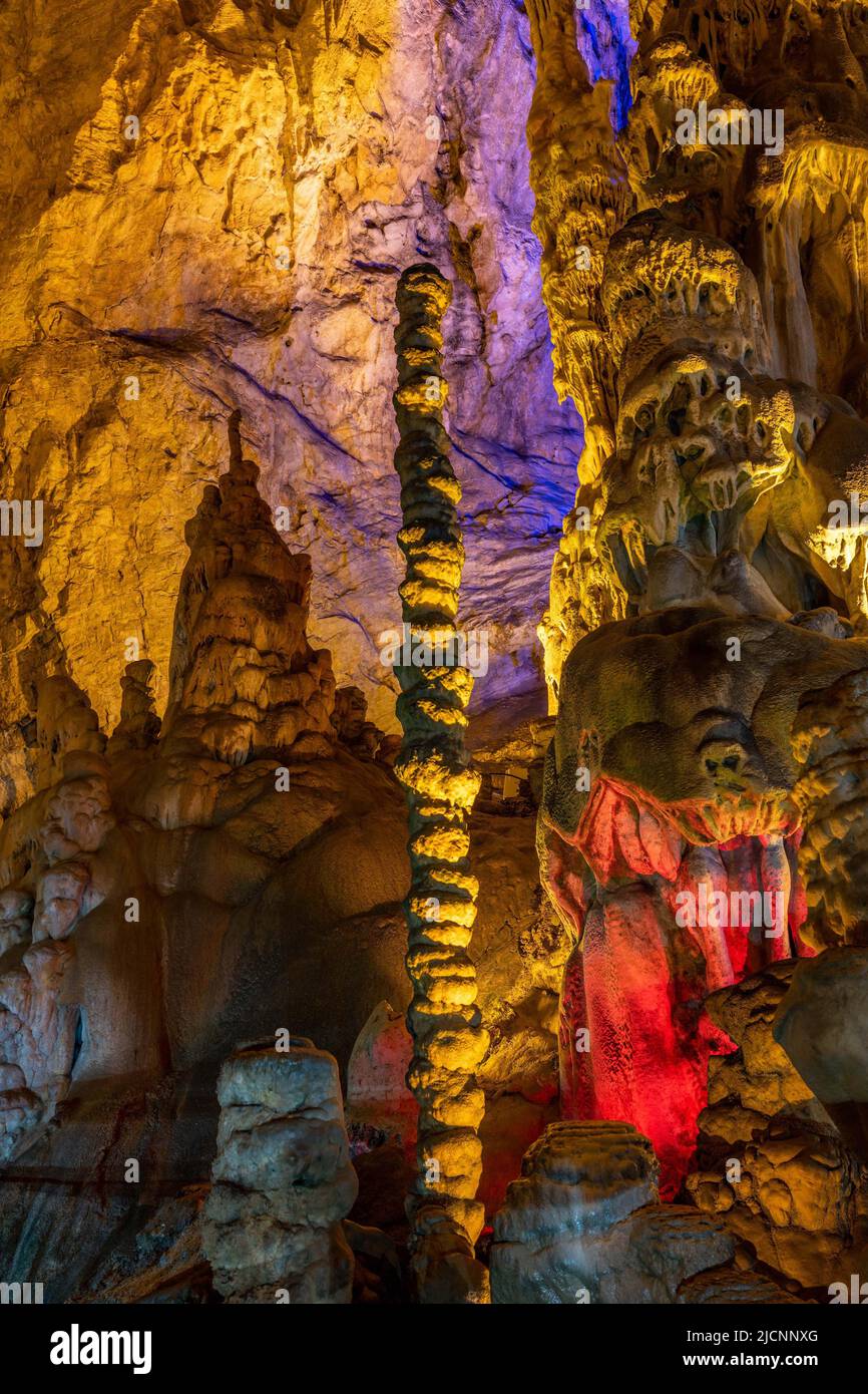 BIJIE, CHINA - JUNE 10, 2022 - A view of Zhijin Cave, the top of the ...