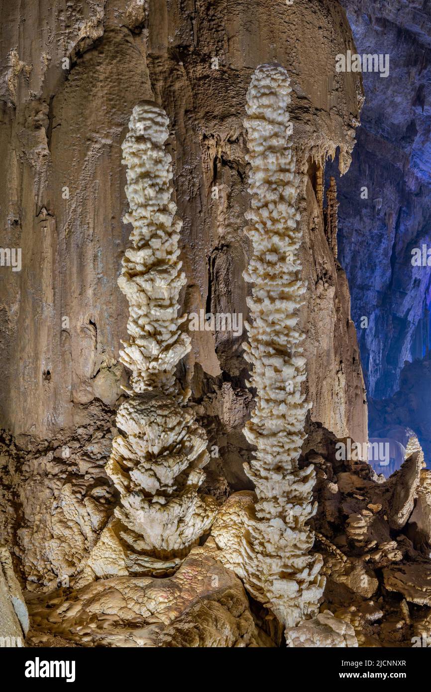 BIJIE, CHINA - JUNE 10, 2022 - A view of Zhijin Cave, the top of the ...