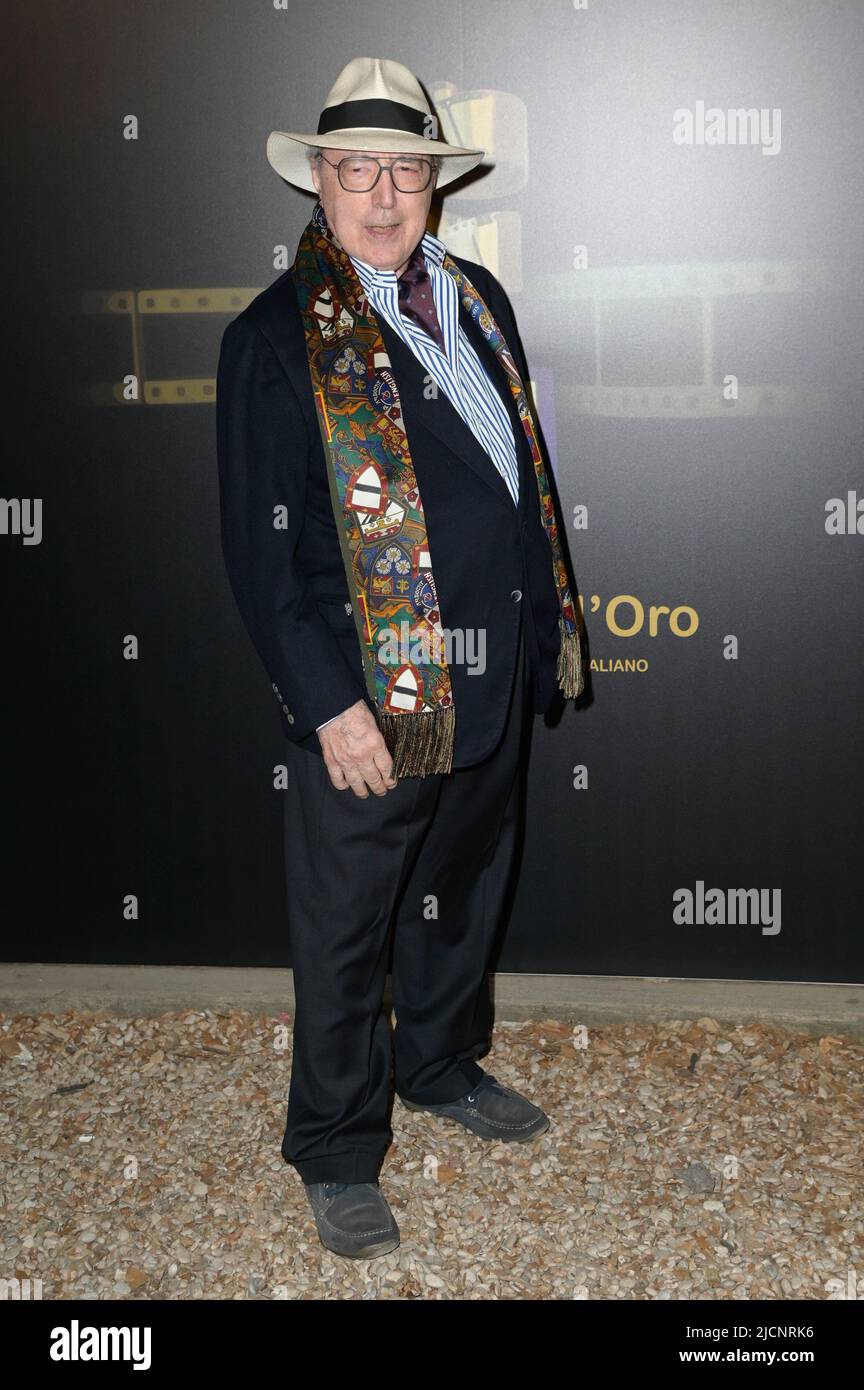 Pier Francesco Pingitore attends the red carpet of La pellicola d'oro ...