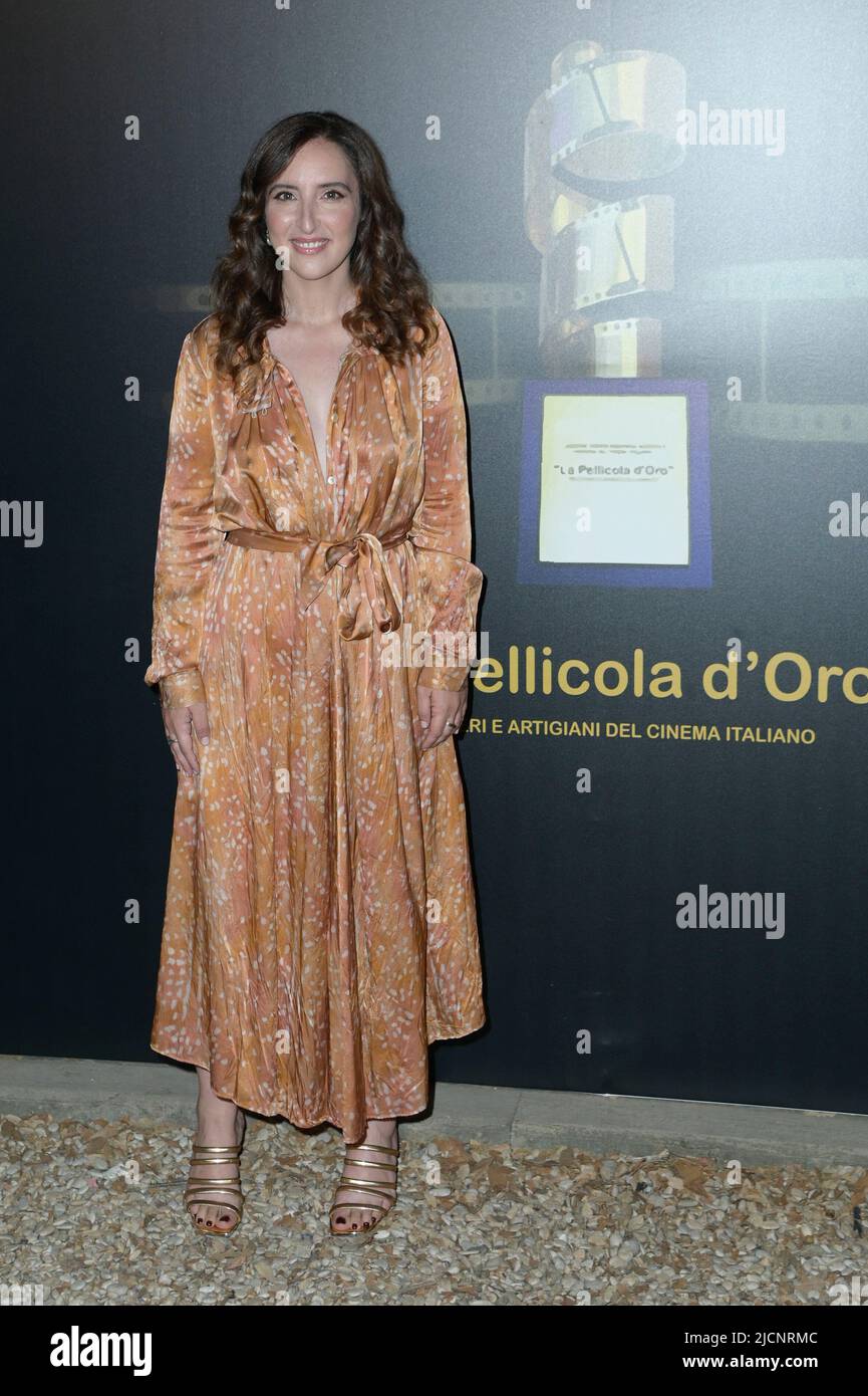Anna Ferraioli Ravel attends the red carpet of La pellicola d'oro 2022 ...