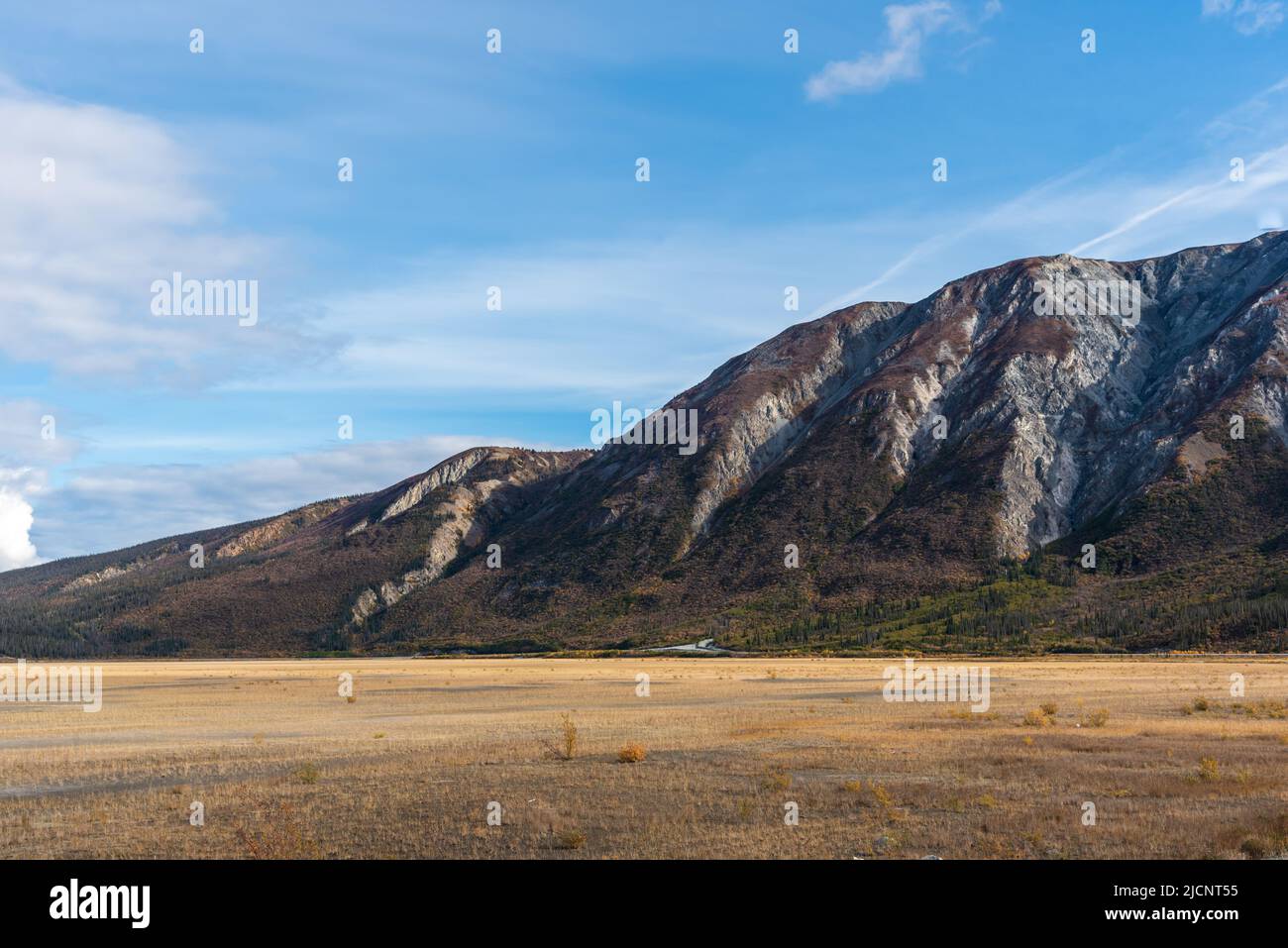 The remarkable, stunning, autumn, fall landscape of Yukon Territory in ...
