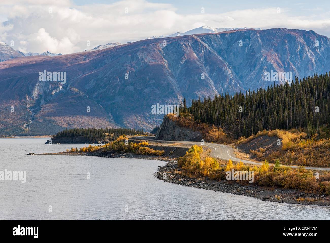 The remarkable, stunning, autumn, fall landscape of Yukon Territory in ...