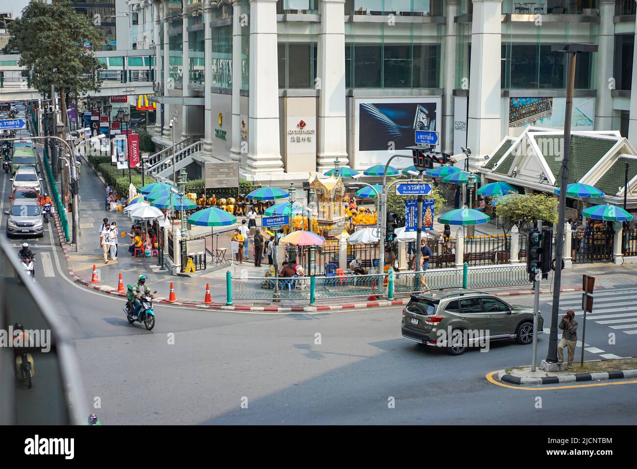 Bangkok, Thailand - 11 Feb 2022, Erawan Shrine was located at the ...