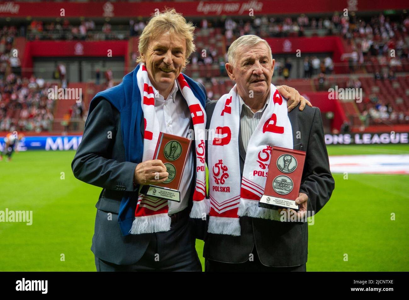 Polish national soccer players boniek hi-res stock photography and ...