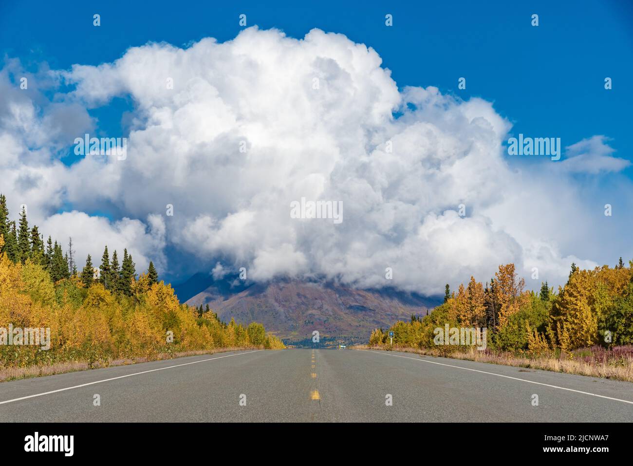 The remarkable, stunning, autumn, fall landscape of Yukon Territory in ...