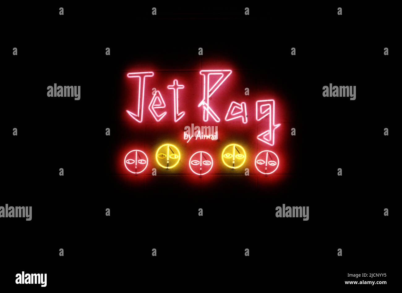 Jet Rag, Neon sign, Melrose Ave., Los Angeles, CA Stock Photo - Alamy