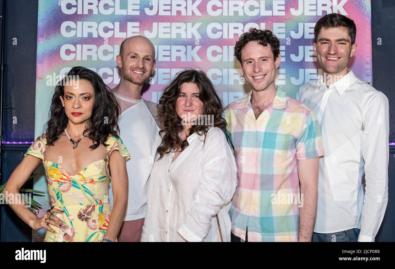 New York, NY - June 14, 2022: Cat Rodriguez, Michael Breslin, Ariel ...